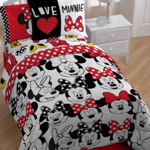 Disney | Bedding | Minnie Mouse Twinfull Size Comforter Set | Poshmark